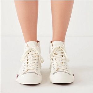 Keds | Shoes | Pro Keds Vintage White High Top Canvas Sneakers | Poshmark